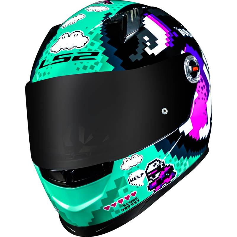 Capacete LS2 FF358 Bullet - Preto/Azul - Grid Motors