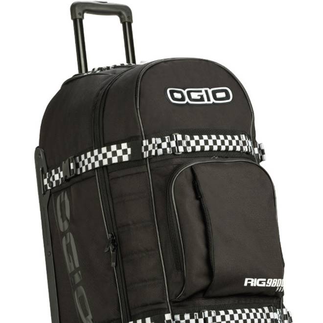Mala Ogio Rig 9800 Pro Wheeled Bag Fast Times - Preto/Branco - Grid Motors
