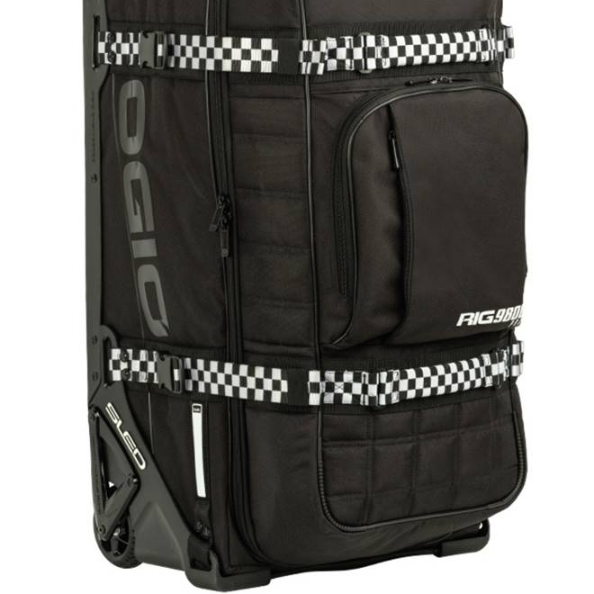Mala Ogio Rig 9800 Pro Wheeled Bag Fast Times - Preto/Branco - Grid Motors