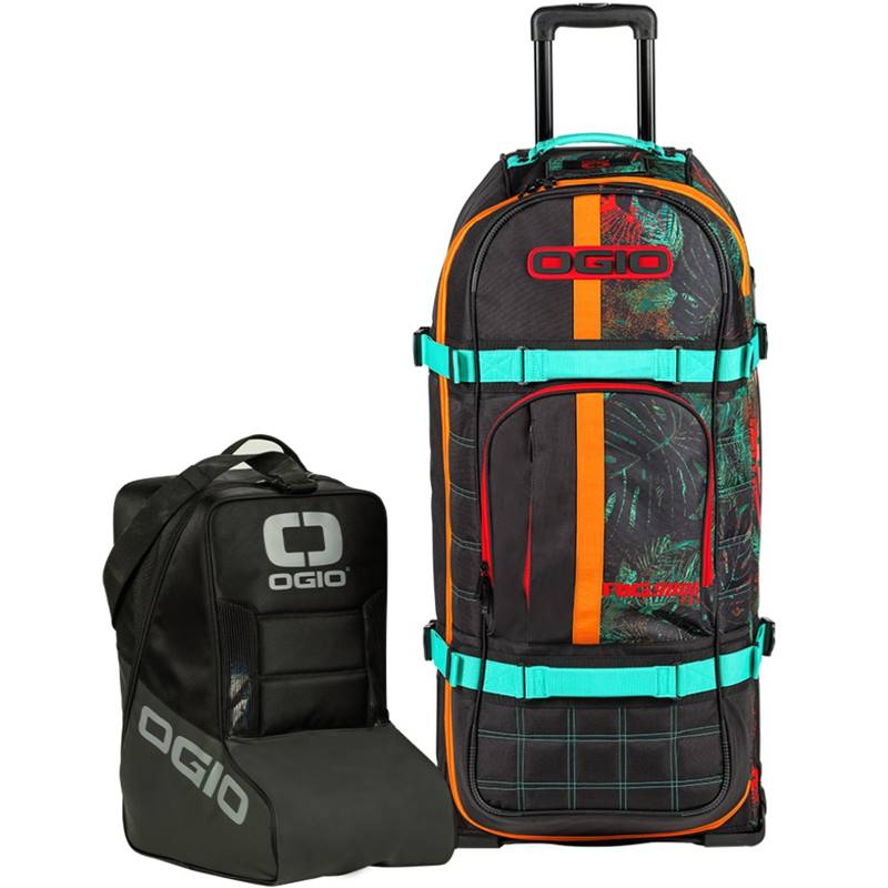Mala Ogio Rig 9800 Pro Wheeled Bag Tropic - Preto/Azul/Laranja - Grid ...