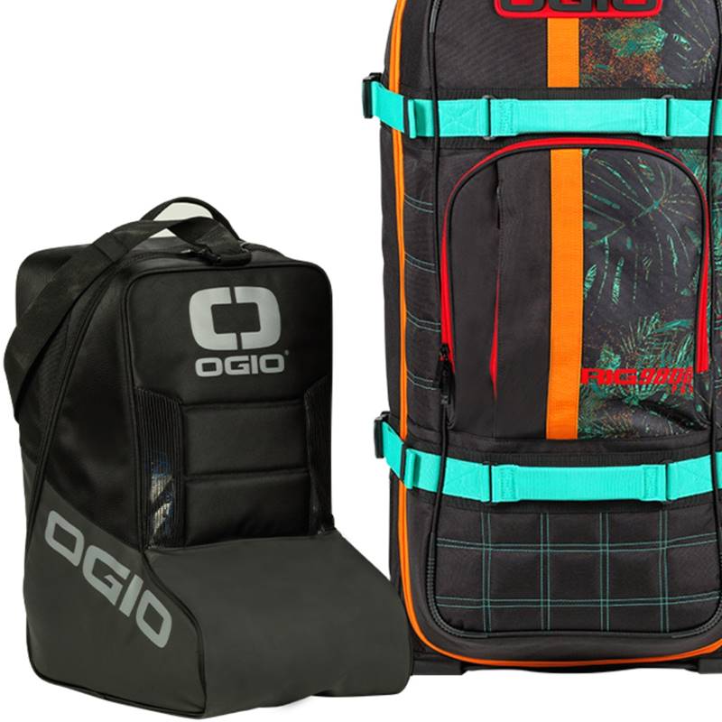 Mala Ogio Rig 9800 Pro Wheeled Bag Tropic - Preto/Azul/Laranja - Grid ...