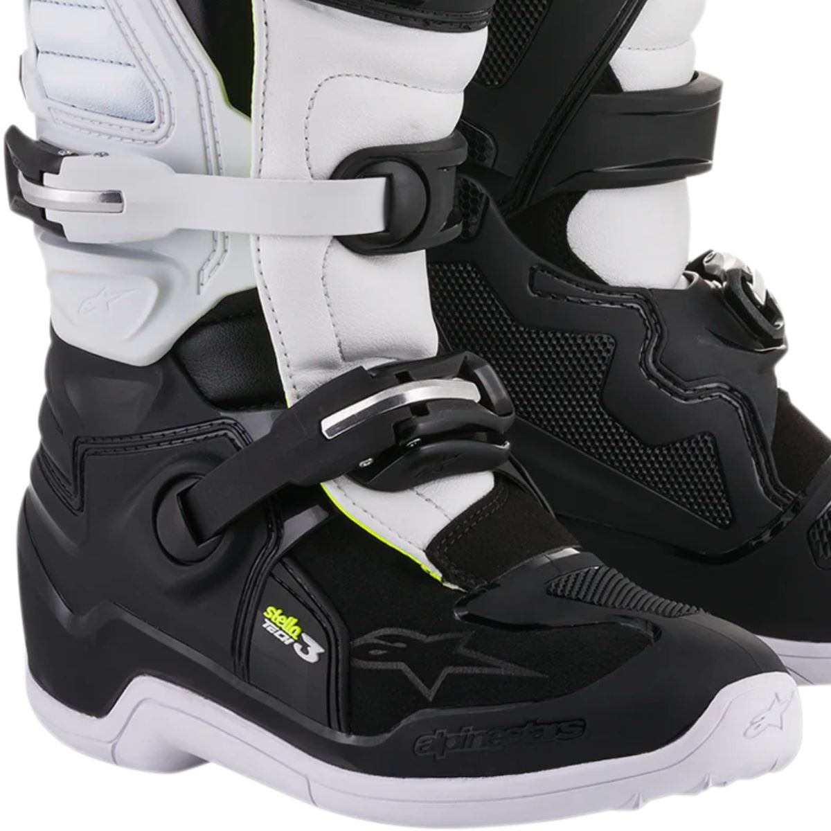 Bota Alpinestars Stella Tech 3 Preto/Branco - Grid Motors
