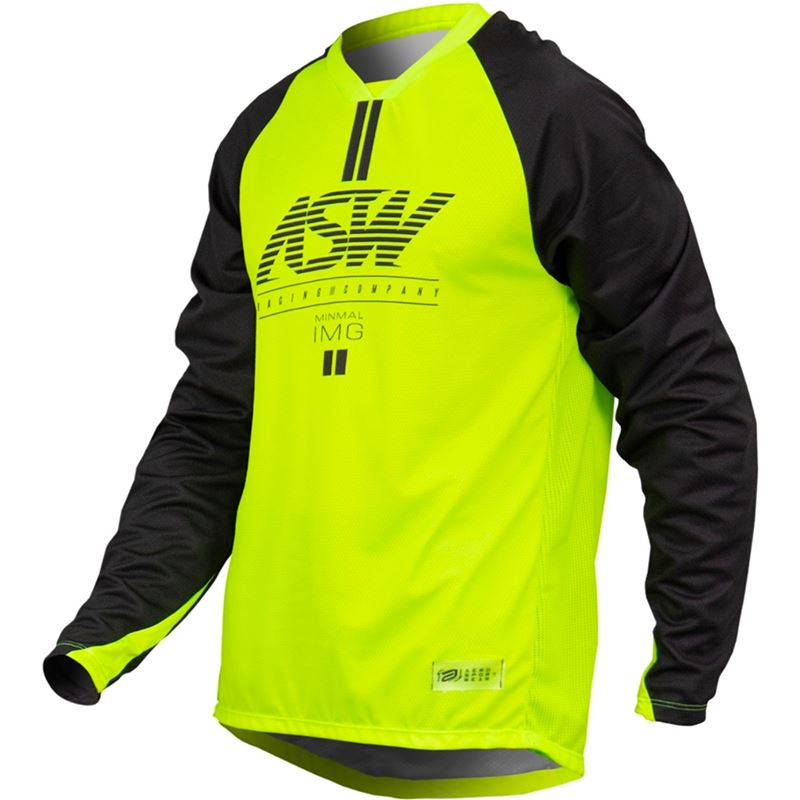 Camisa ASW Image Minimal 23 Amarelo Fluor/Preto - Grid Motors