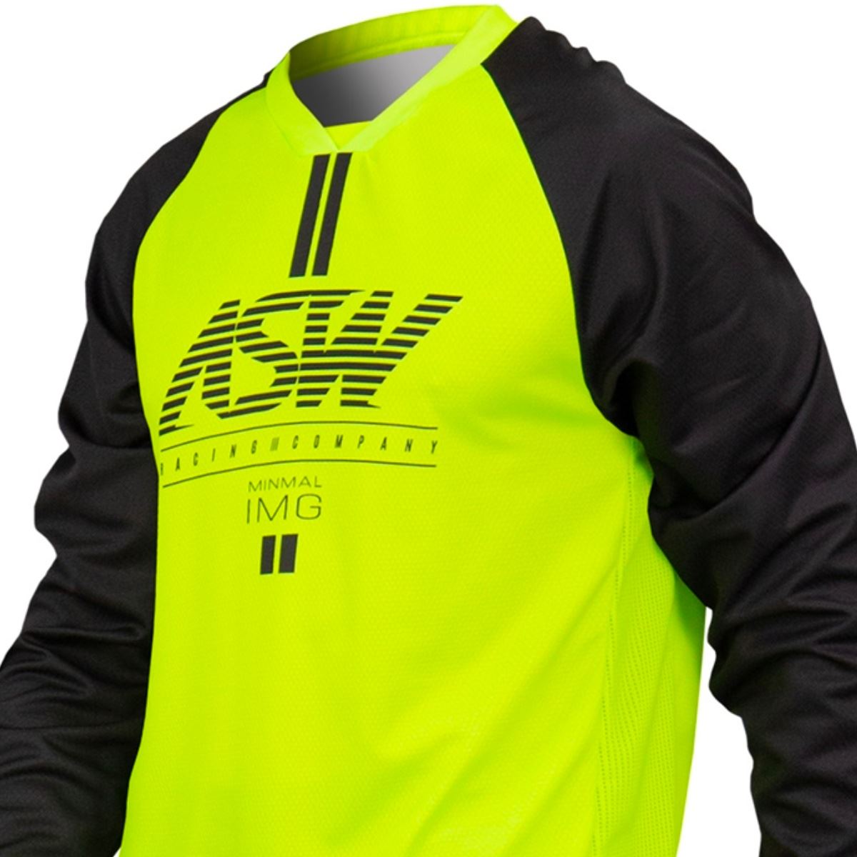 Camisa ASW Image Minimal 23 Amarelo Fluor/Preto - Grid Motors