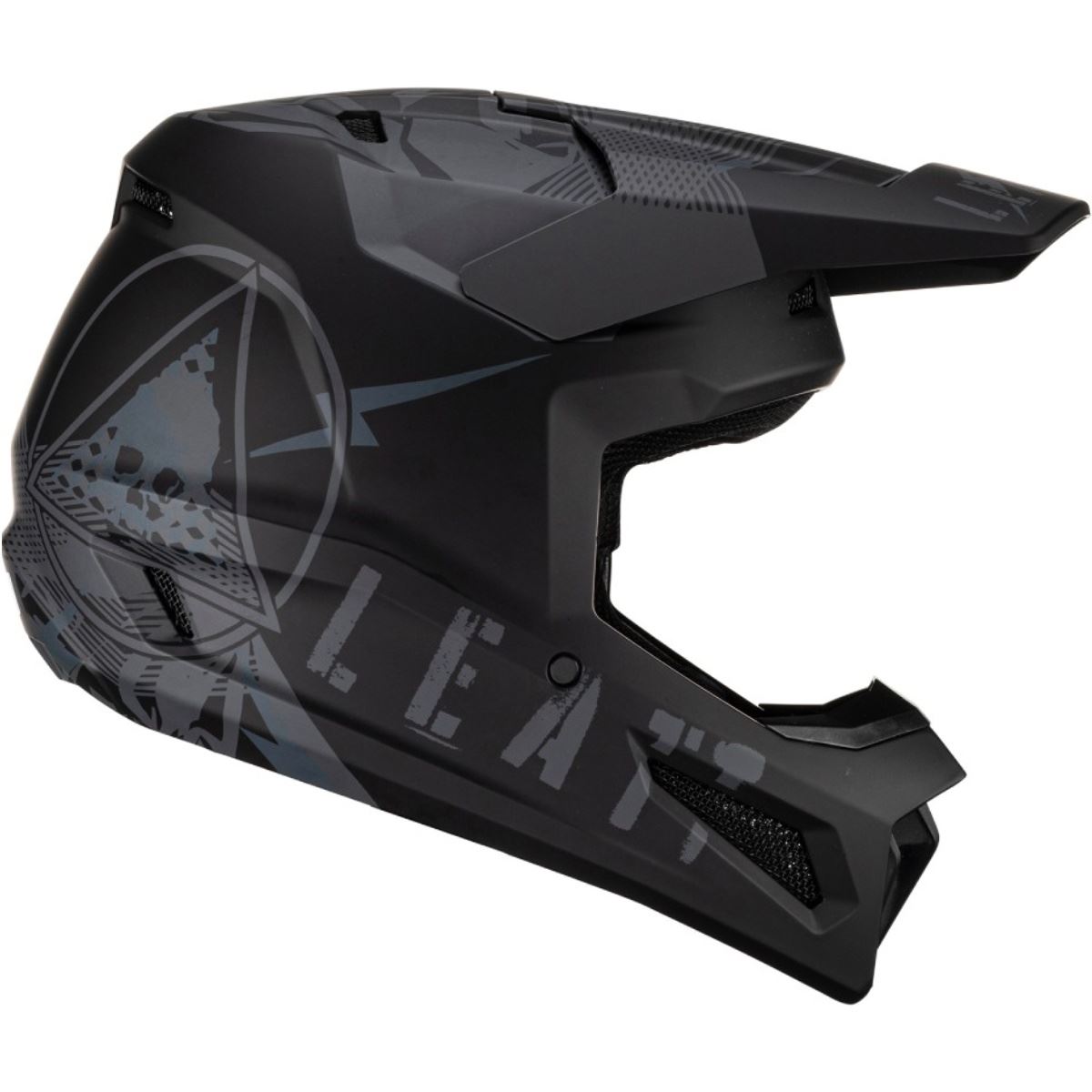 Capacete Leatt Moto 2.5 - Preto/Cinza - Grid Motors