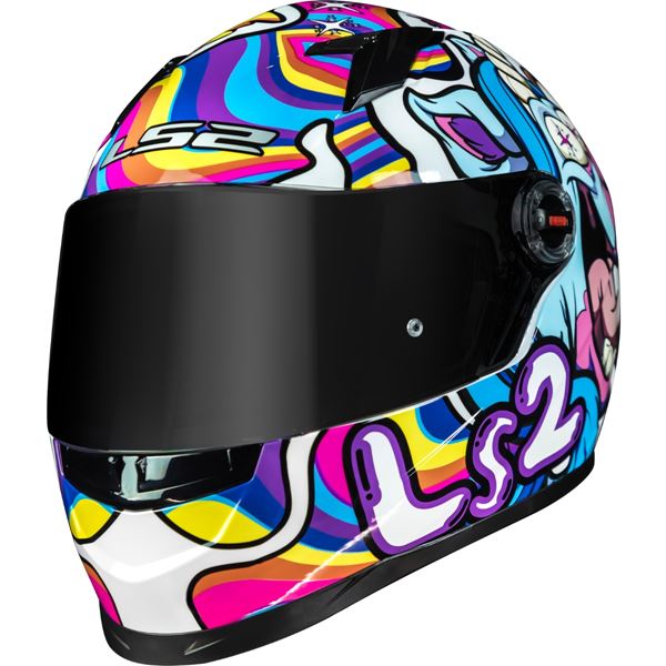 Capacete LS2 FF358 Bubble - Branco - Grid Motors