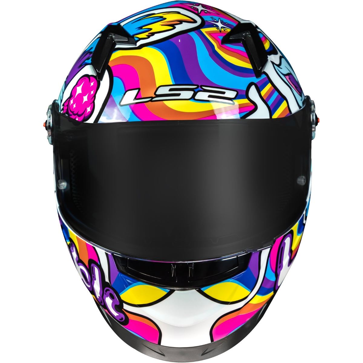 Capacete LS2 FF358 Bubble - Branco - Grid Motors