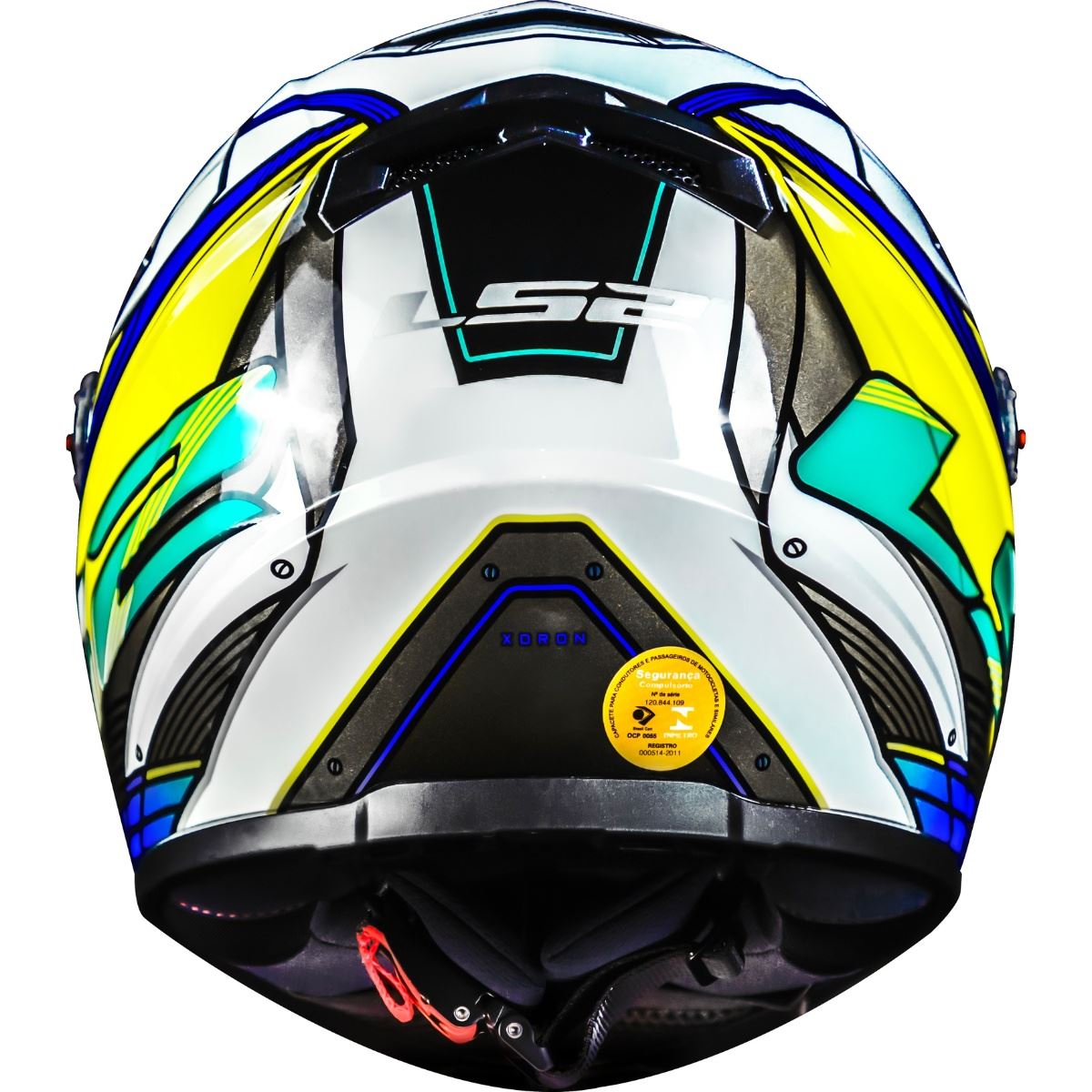 Capacete LS2 FF358 Xdron - Branco/Azul - Grid Motors