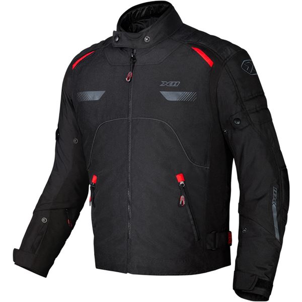 Jaqueta X11 Veler Preto/Vermelho (100% Impermeável) - Grid Motors