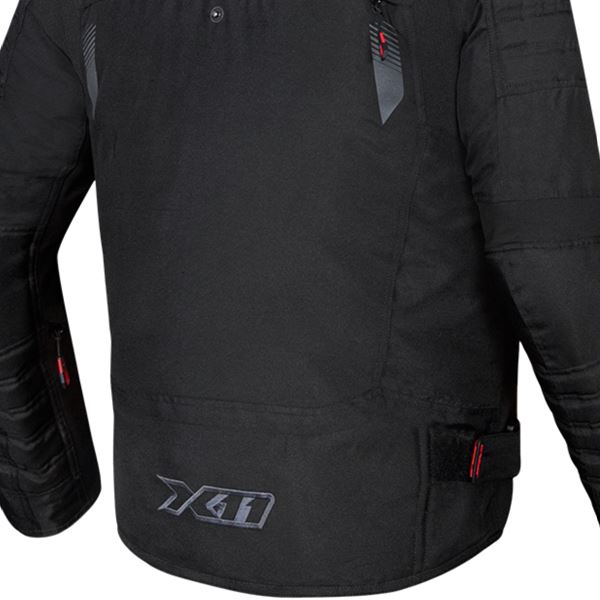 Jaqueta X11 Veler Preto/Vermelho (100% Impermeável) - Grid Motors