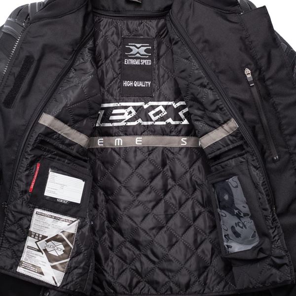 Jaqueta Texx Falcon V2 Preta/Verde (Couro) - Grid Motors