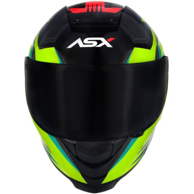 Capacete ASX Eagle Racing Attacker - Preto/Cinza Grafite/Amarelo - Grid ...