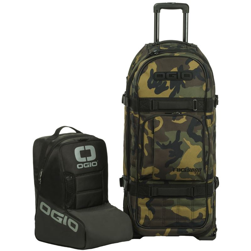 Mala Ogio Rig 9800 Pro Wheeled Bag Woody - Verde Camuflado - Grid Motors
