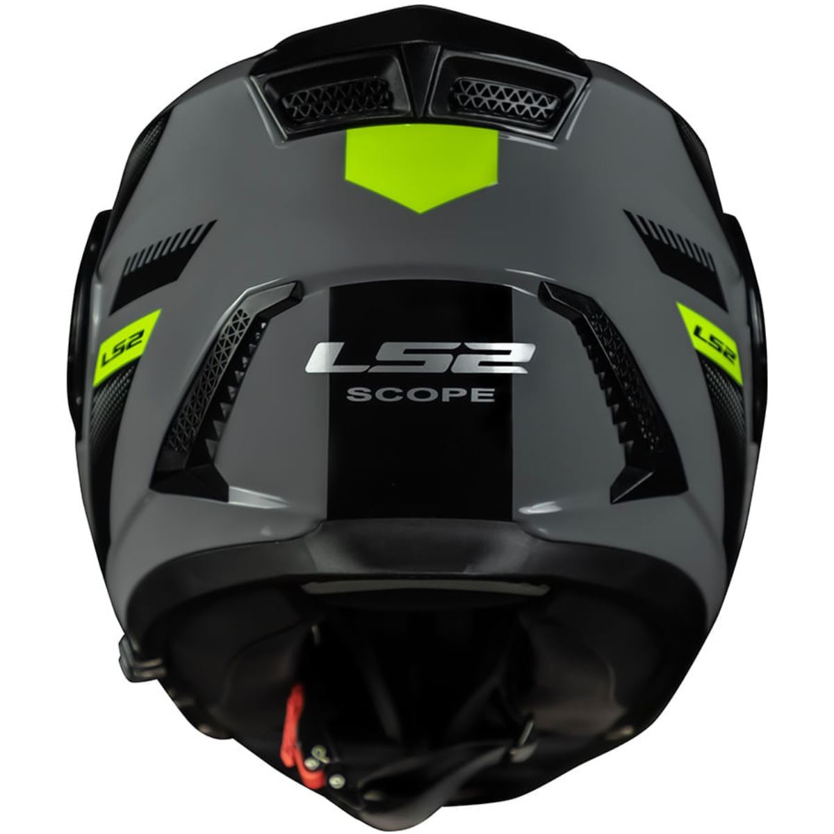 Capacete LS2 Scope FF902 Max Preto/Amarelo Fluor (Articulado) - Grid Motors