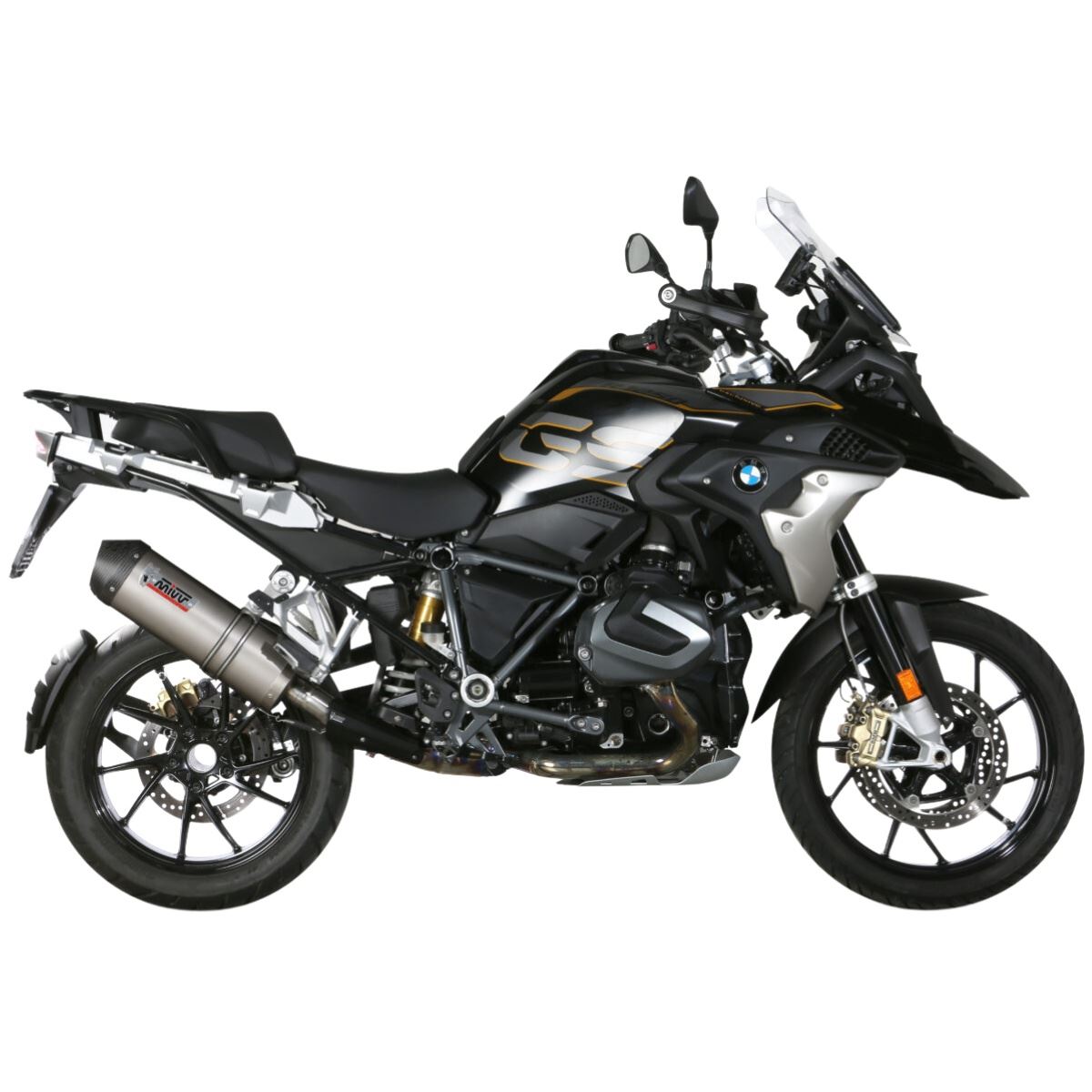 Escapamento MIVV Oval BMW R1250GS (com Link Pipe) Titânio/Fibra de Carbono - Grid Motors