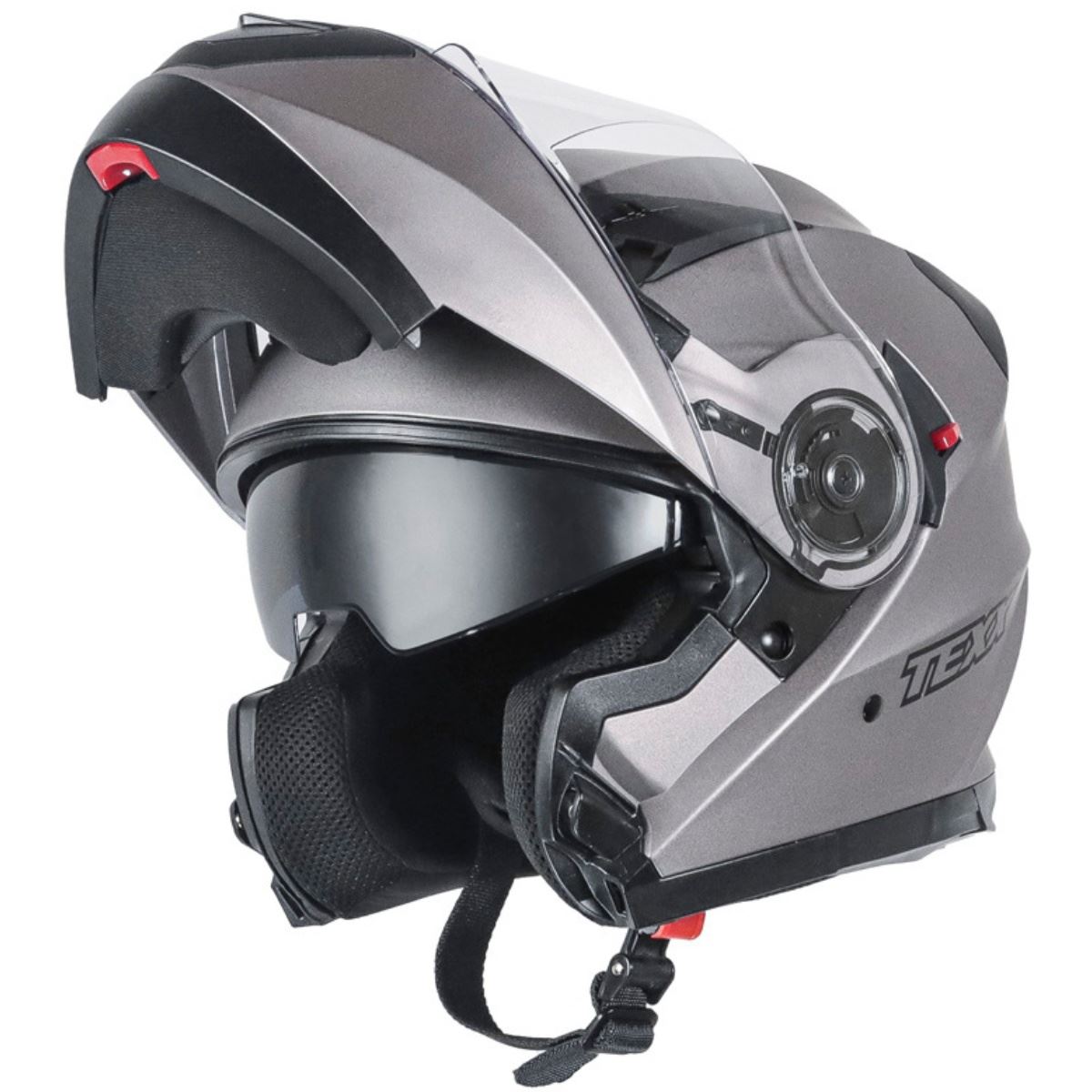 Capacete Texx Gladiator V3 - Prata Fosco - Grid Motors