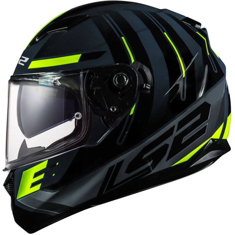 Capacete LS2 FF320 Stream Shadow - Amarelo/Prata - Grid Motors