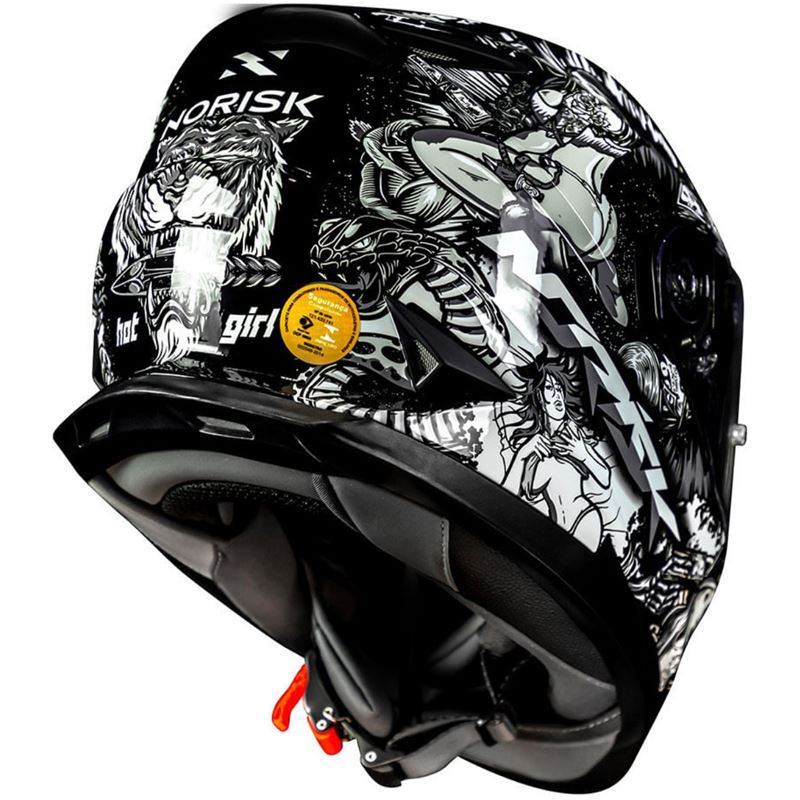 Capacete Norisk FF302 Soul Hot Girl - Preto/Branco