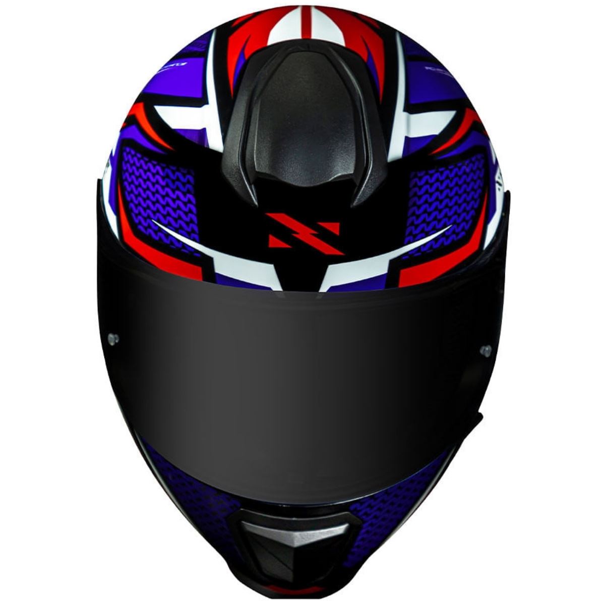 Capacete Norisk Razor Sharp - Azul/Vermelho - Grid Motors
