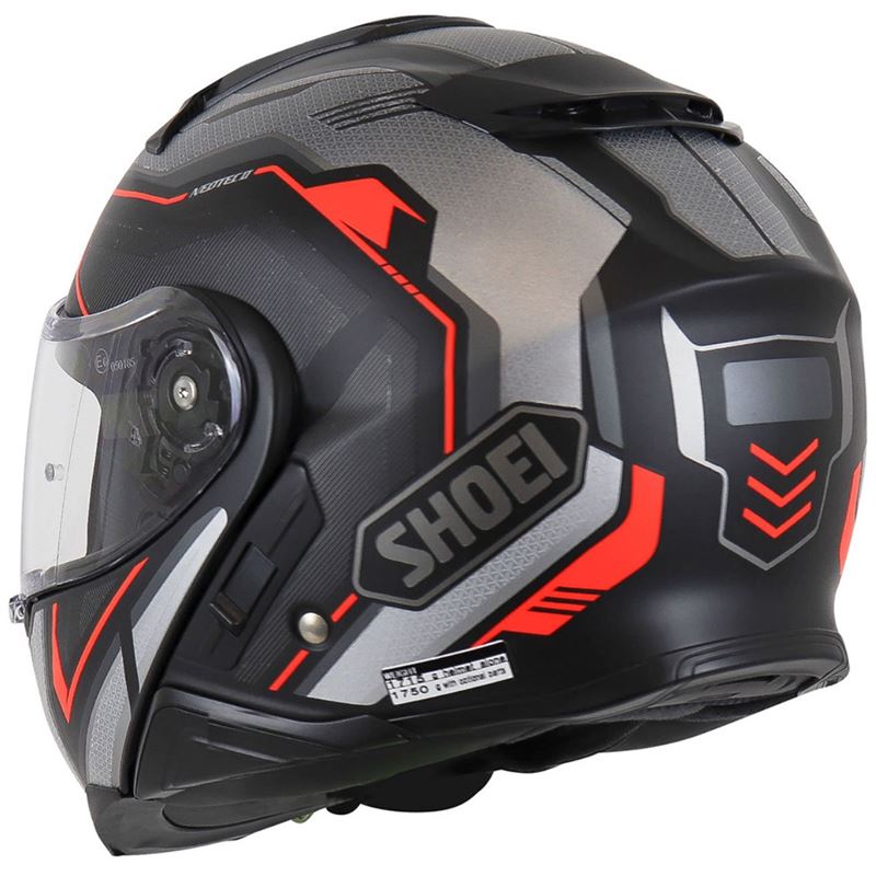 Capacete Shoei Neotec 2 Respect TC-5 - Cinza/Preto/Vermelho (Articulado ...