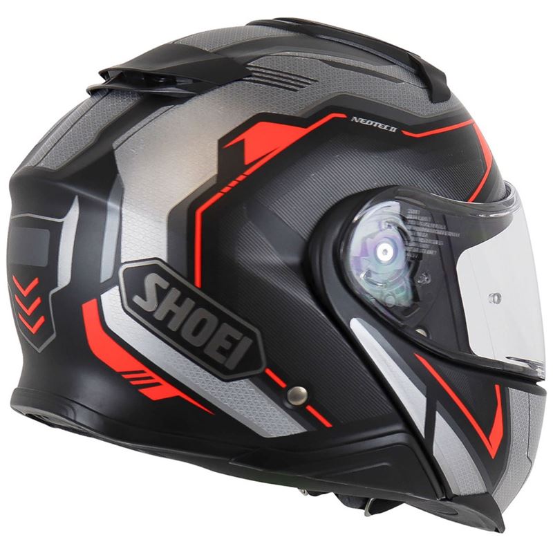 Capacete Shoei Neotec 2 Respect TC-5 - Cinza/Preto/Vermelho (Articulado ...