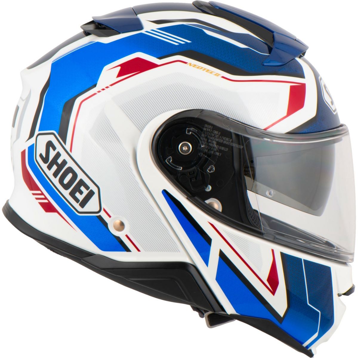 Capacete Shoei Neotec 2 Respect TC-10 (Articulado) - Branco/Azul ...
