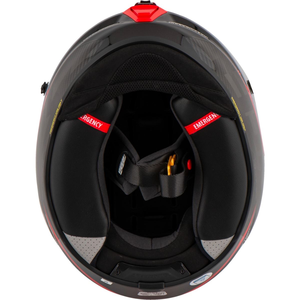 Capacete HJC RPHA 11 Carbon Bleer - Preto/Vermelho - Grid Motors