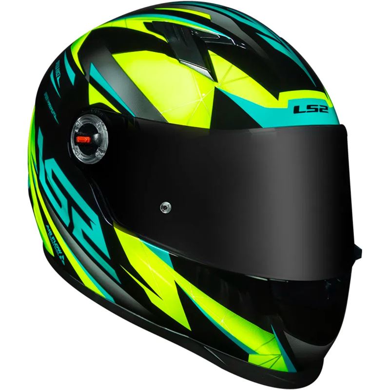 Capacete LS2 FF358 Draze - Preto/Amarelo Fluor - Grid Motors