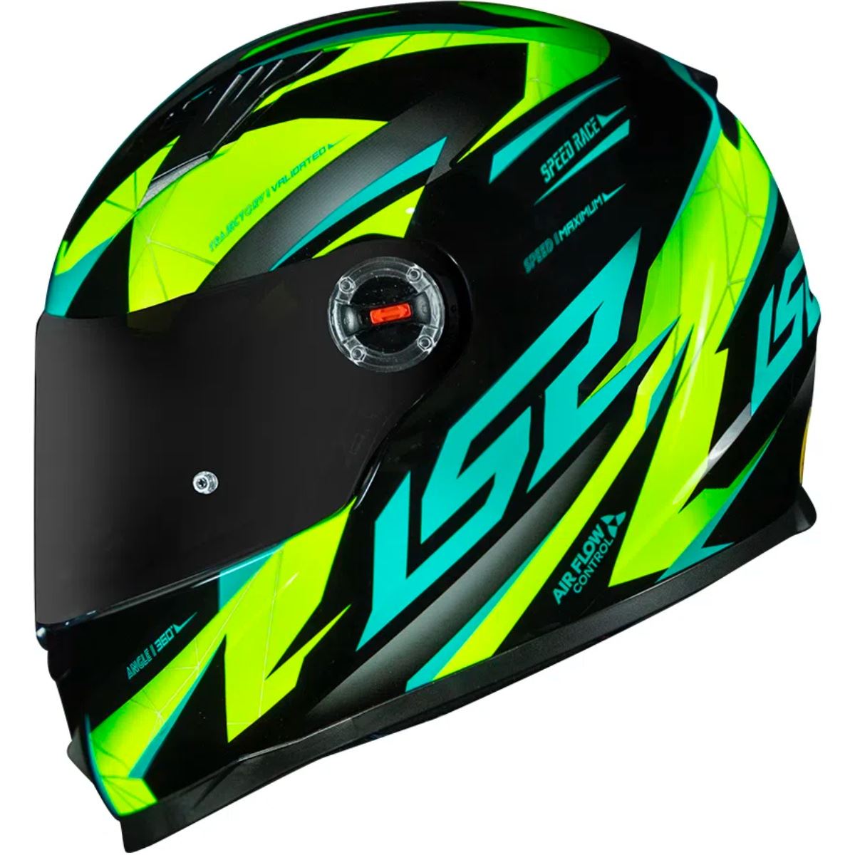 Capacete LS2 FF358 Draze - Preto/Amarelo Fluor - Grid Motors