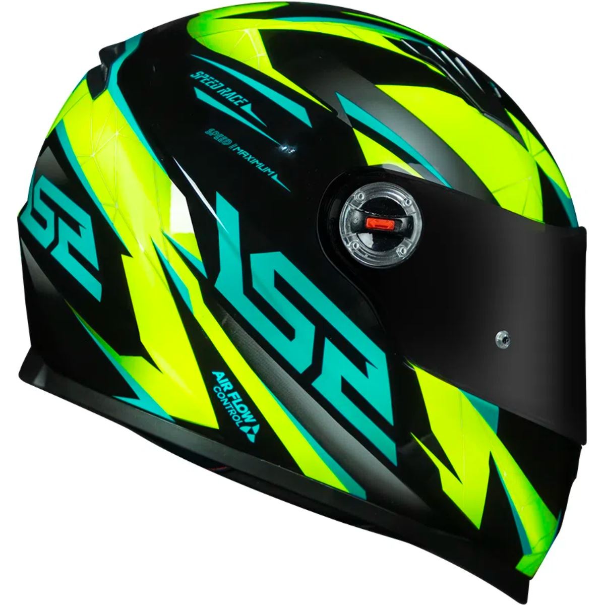 Capacete LS2 FF358 Draze - Preto/Amarelo Fluor - Grid Motors