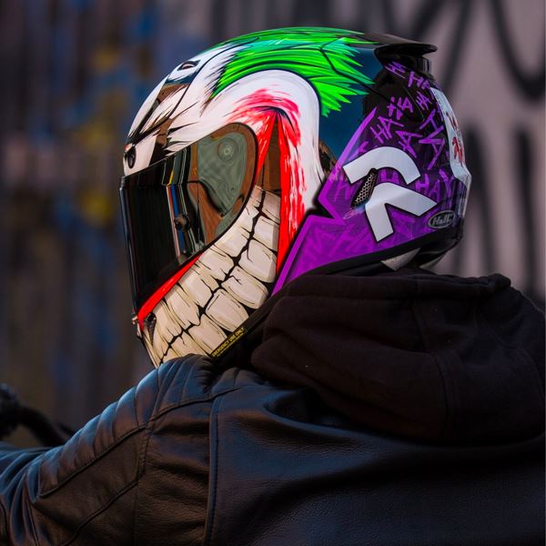 Capacete HJC RPHA 11 DC Joker - Verde/Roxo (Tri-Composto) - Grid Motors