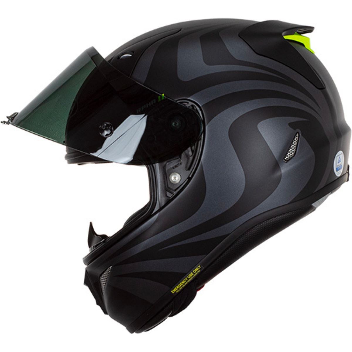 Capacete HJC RPHA 11 Eldon - Cinza/Verde (Tri-Composto) - Grid Motors