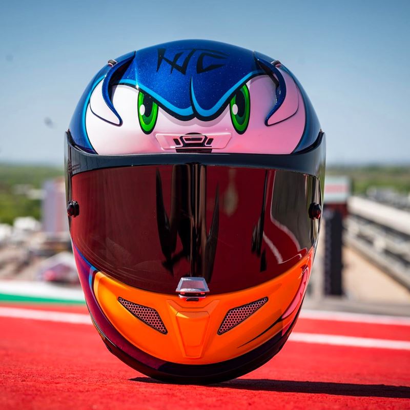 Capacete HJC RPHA 11 Sonic Sega - Azul (Tri-Composto) - Grid Motors