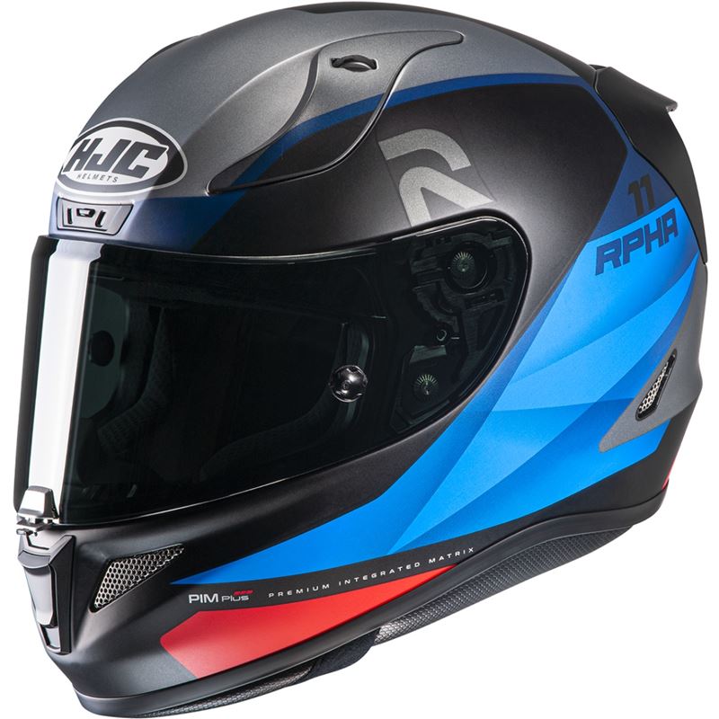 Capacete HJC RPHA 11 Texen - Preto/Azul/Vermelho (Tri-Composto) - Grid ...
