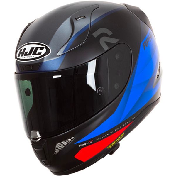 Capacete HJC RPHA 11 Texen - Preto/Azul/Vermelho (Tri-Composto) - Grid ...