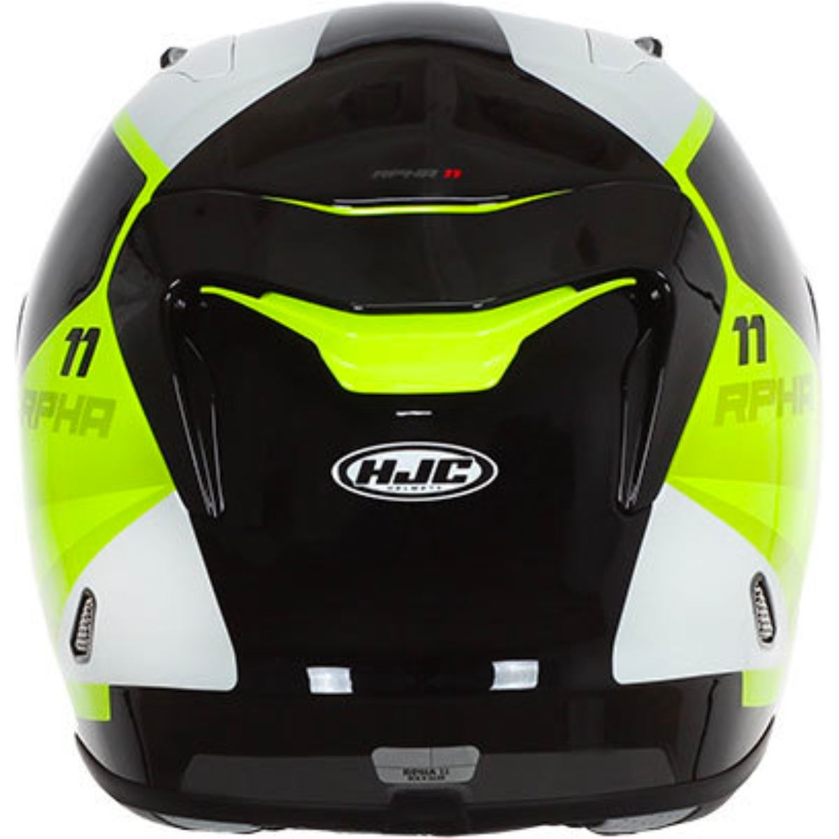 Capacete HJC RPHA 11 Texen - Preto/Verde/Branco (Tri-Composto) - Grid ...