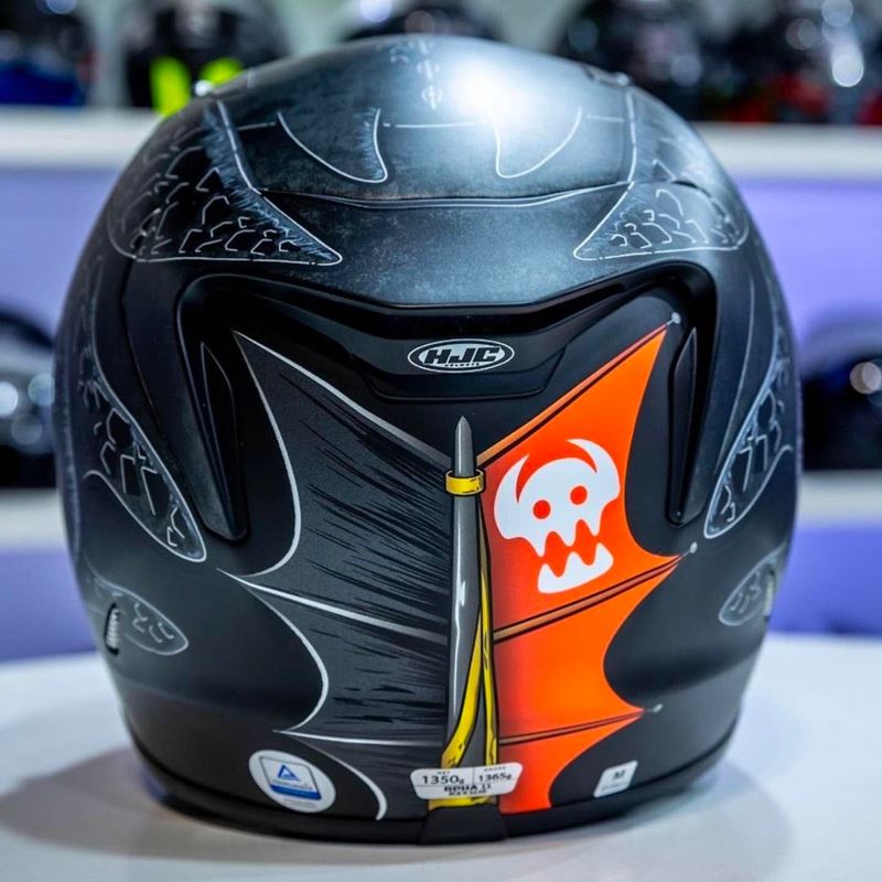Capacete HJC RPHA 11 Toothless Dragon - Preto (Tri-Composto) - Grid Motors