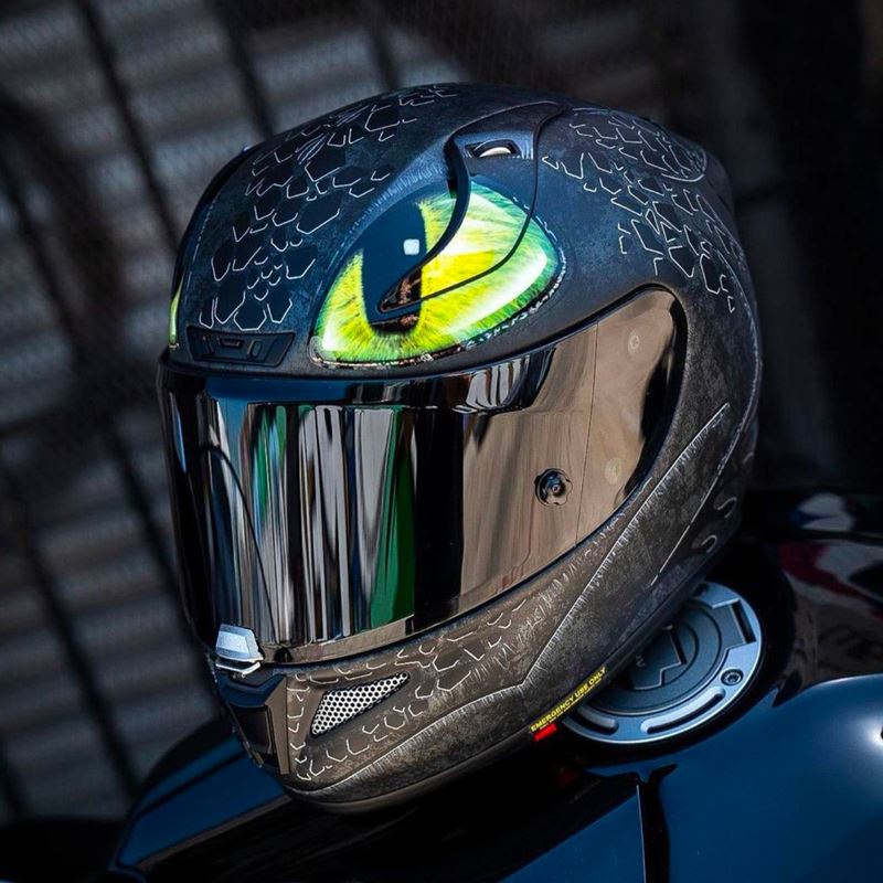 Capacete HJC RPHA 11 Toothless Dragon - Preto (Tri-Composto) - Grid Motors