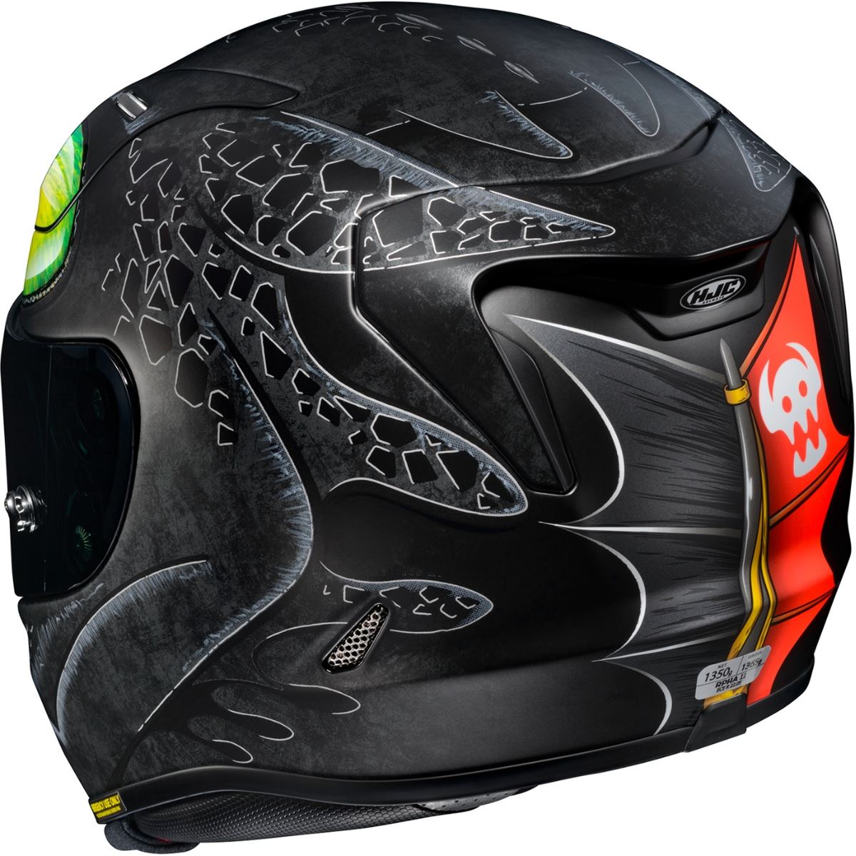 Capacete HJC RPHA 11 Toothless Dragon - Preto (Tri-Composto) - Grid Motors