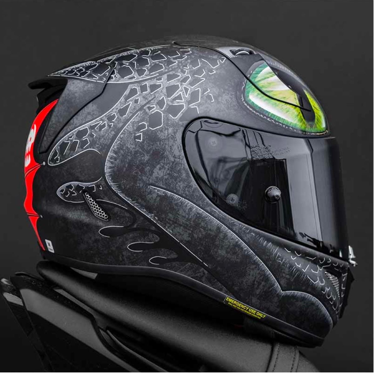Capacete HJC RPHA 11 Toothless Dragon - Preto (Tri-Composto) - Grid Motors
