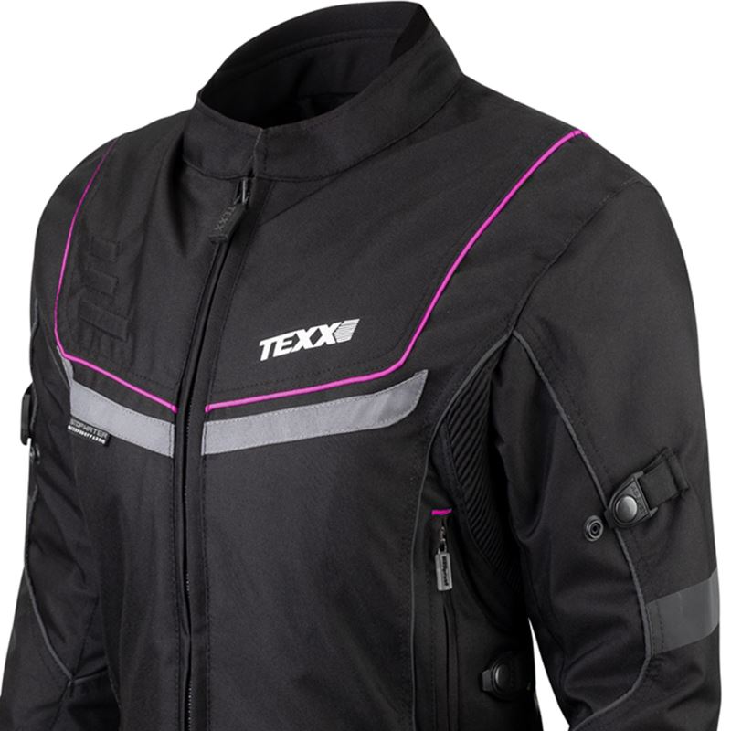 Jaqueta Texx New Strike V2 Lady Preto/Rosa (Feminina) - Grid Motors