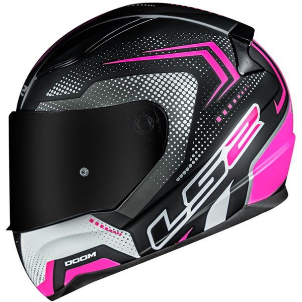 Capacete LS2 FF353 Rapid Doom - Rosa - Grid Motors