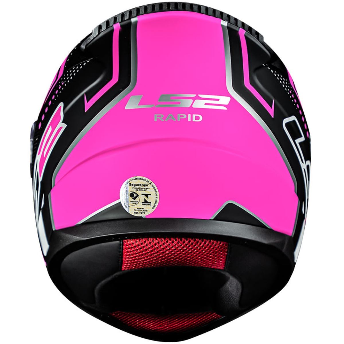 Capacete LS2 FF353 Rapid Doom - Rosa - Grid Motors