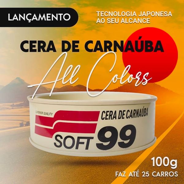 Cera de Carnaúba All Color Soft99 - 100g - Grid Motors