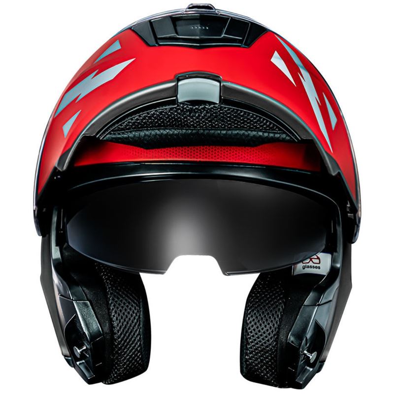 Capacete Norisk Motion Articulado Defender - Vermelho/Preto - Grid Motors