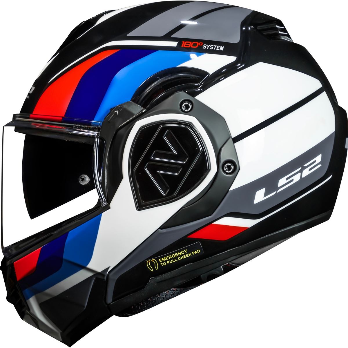 Capacete LS2 Advant FF906 Sport - Preto/Azul/Branco/Vermelho ...