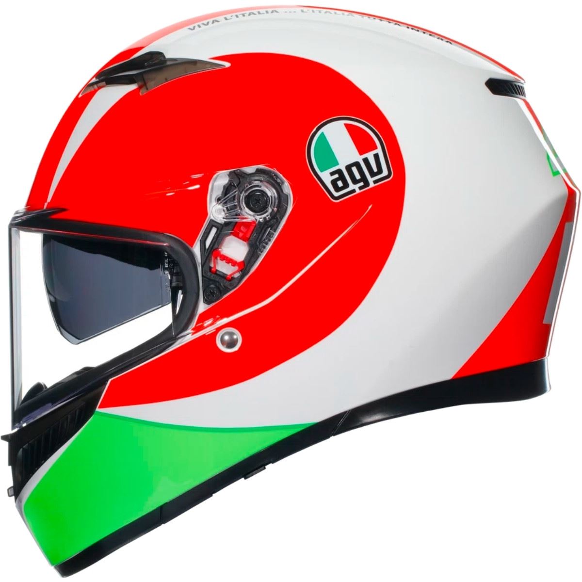 Capacete AGV K3 Mugello 2018 Branco/Verde - Valentino Rossi (Com ...