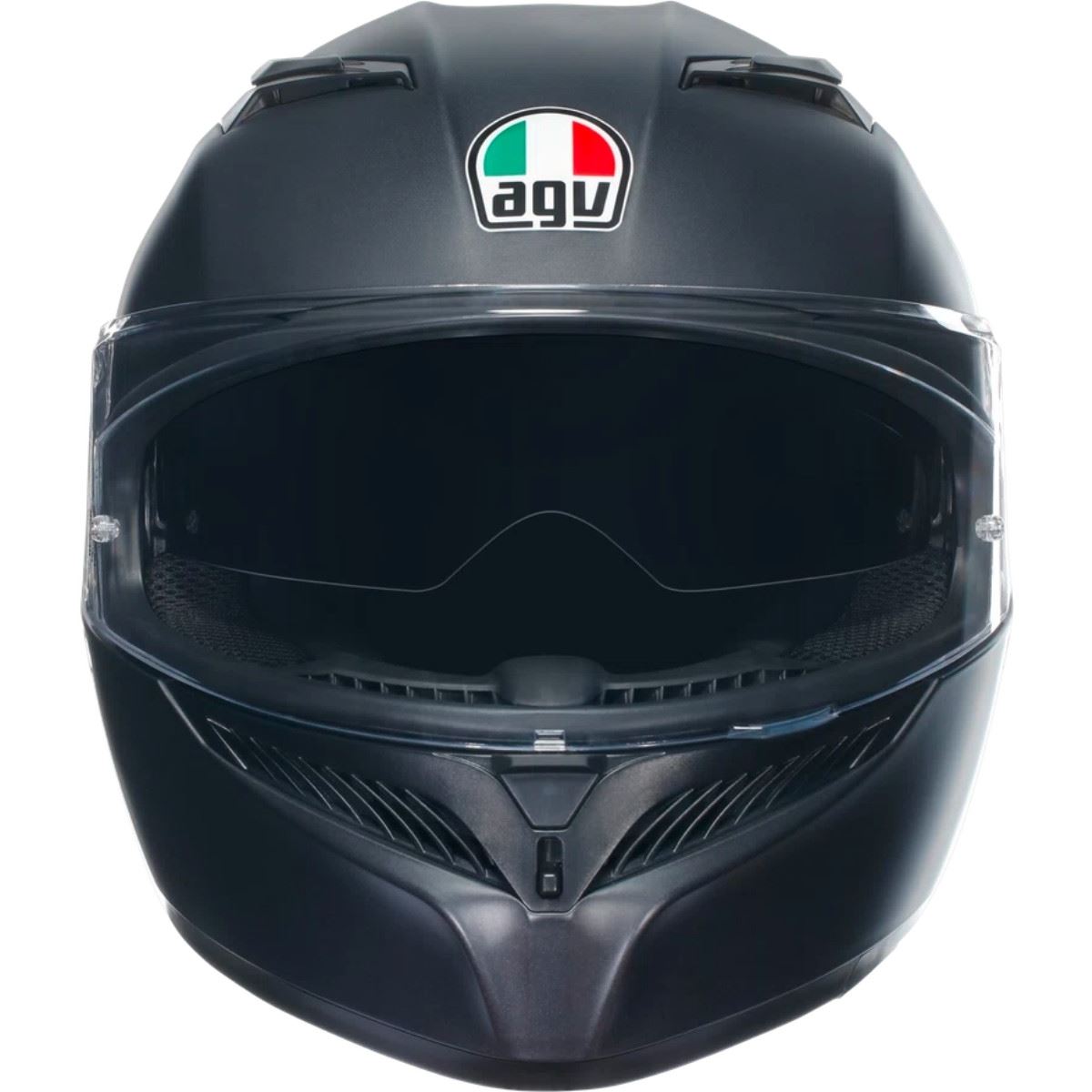 Capacete AGV K3 Monocolor - Preto Fosco (Com Viseira Solar) - Grid Motors