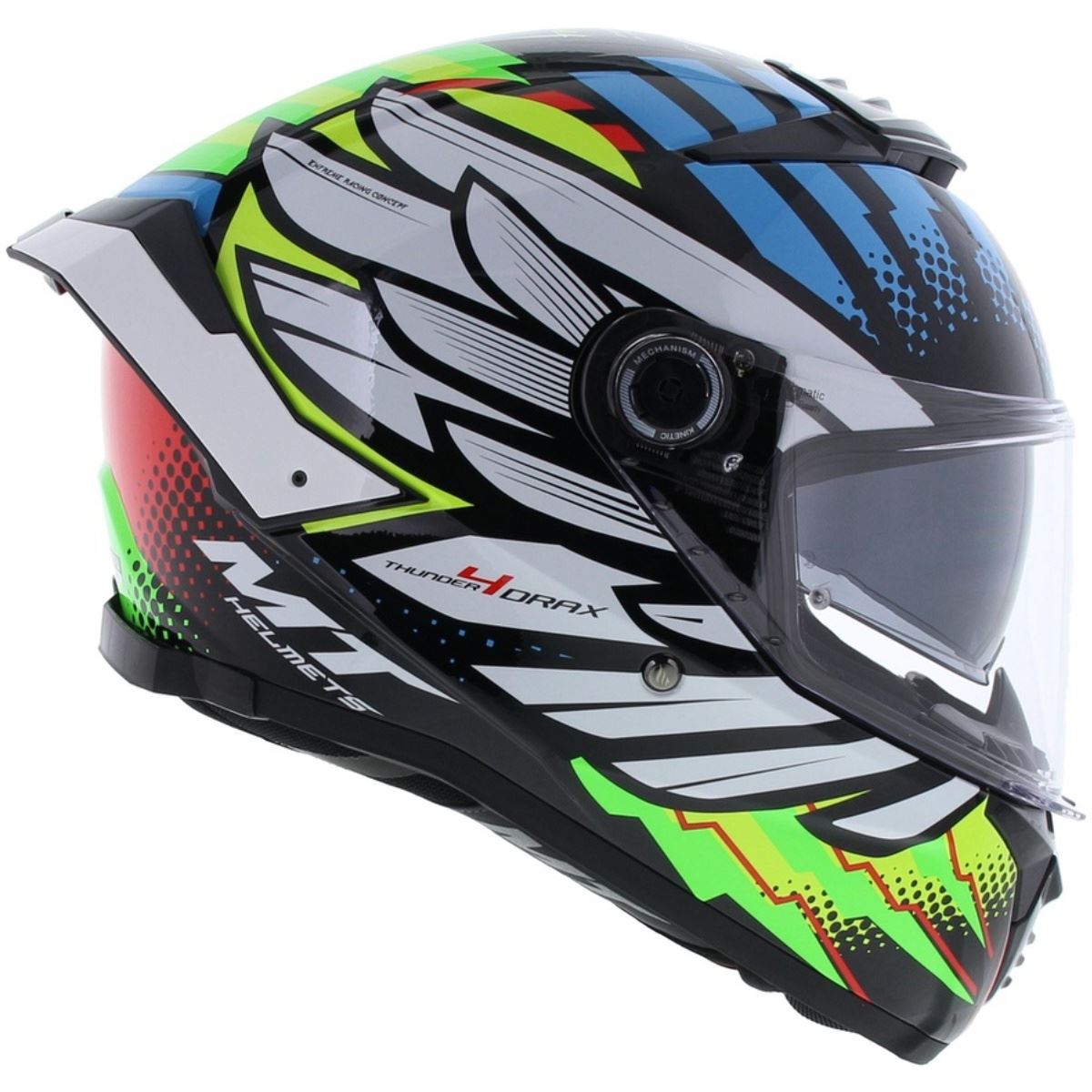 Capacete MT Thunder 4 SV Drax B7 Azul - Grid Motors