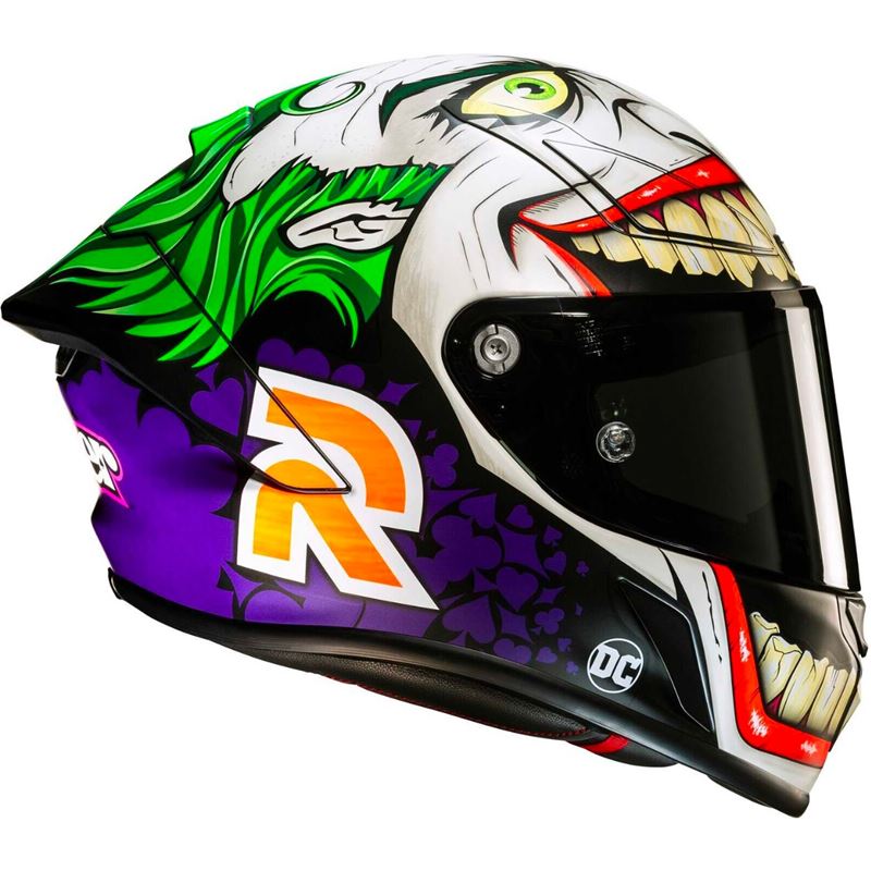 Capacete HJC RPHA 1 Joker DC Comics - Branco (Tri-Composto) - Grid Motors